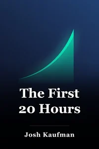 The First 20 Hours book cover