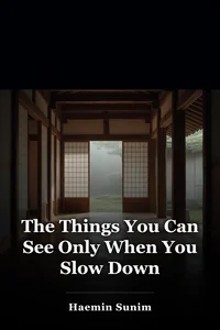 The Things You Can See Only When You Slow Down book cover