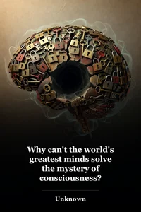 Why can't the world's greatest minds solve the mystery of consciousness? book cover