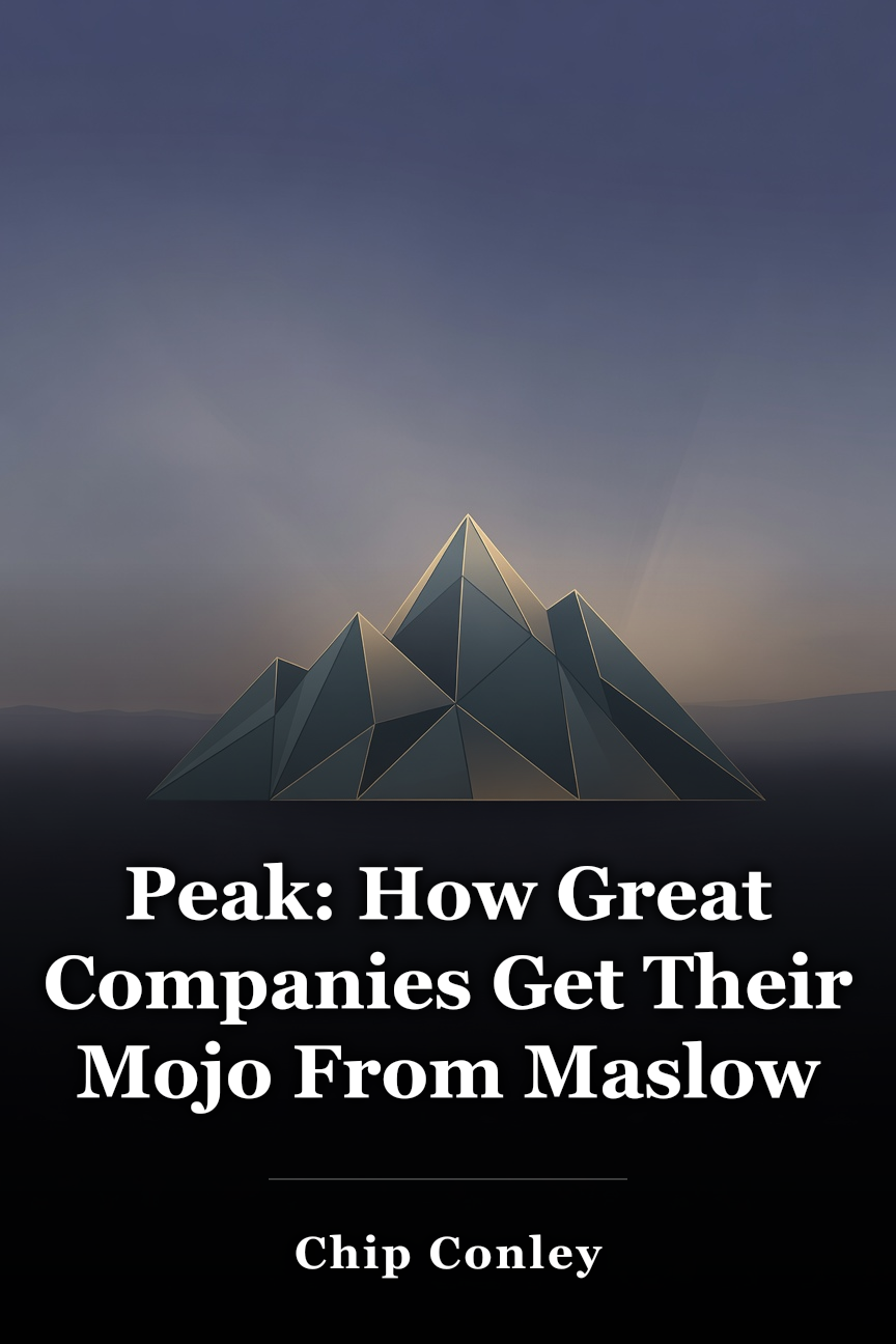 Peak: How Great Companies Get Their Mojo From Maslow book cover