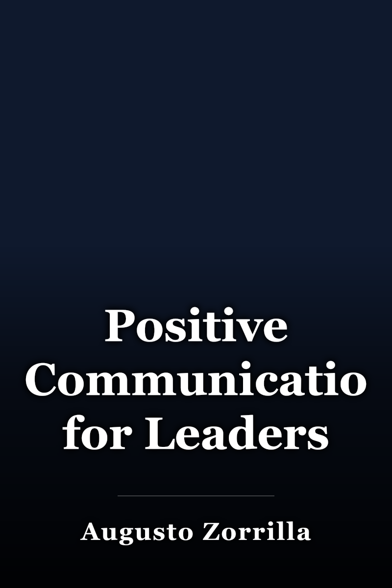 Positive Communication for Leaders book cover