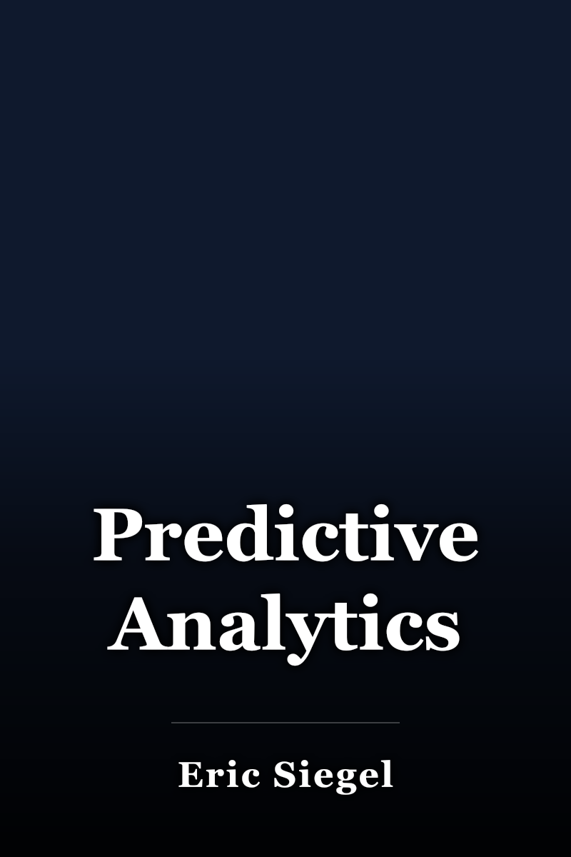 Predictive Analytics book cover