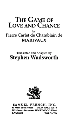 The Game of Love and Chance book cover