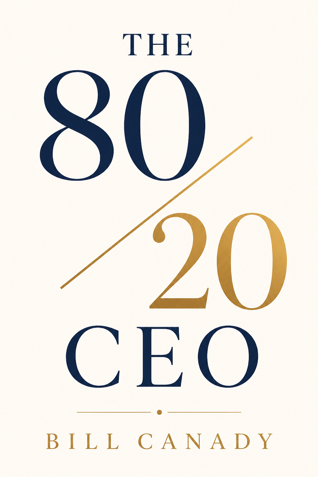 The 80/20 CEO book cover