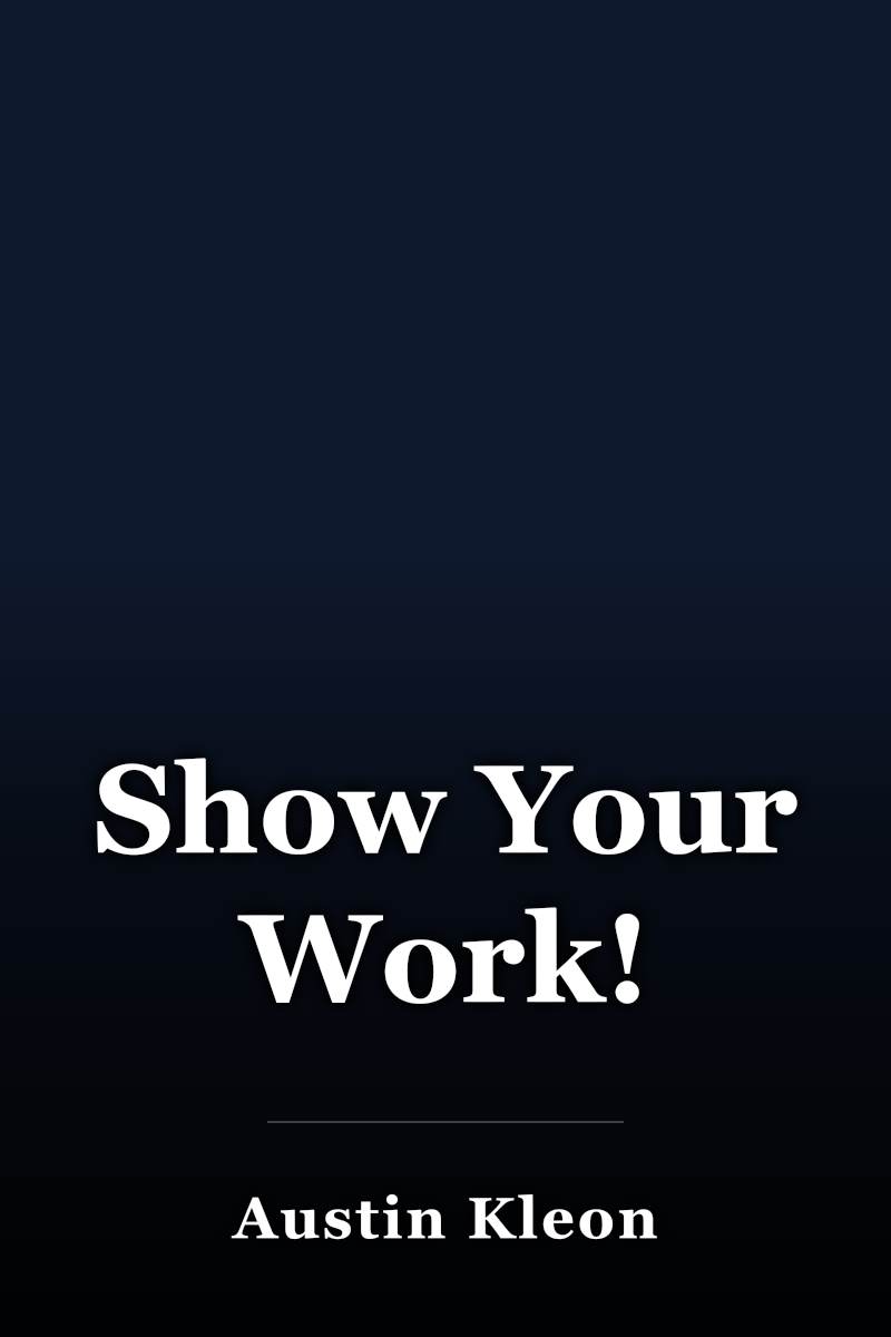 Show Your Work! book cover
