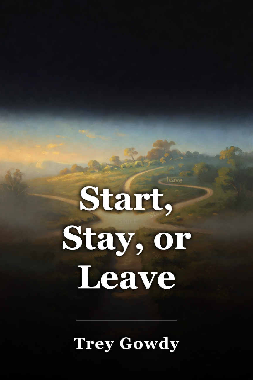 Start, Stay, or Leave book cover