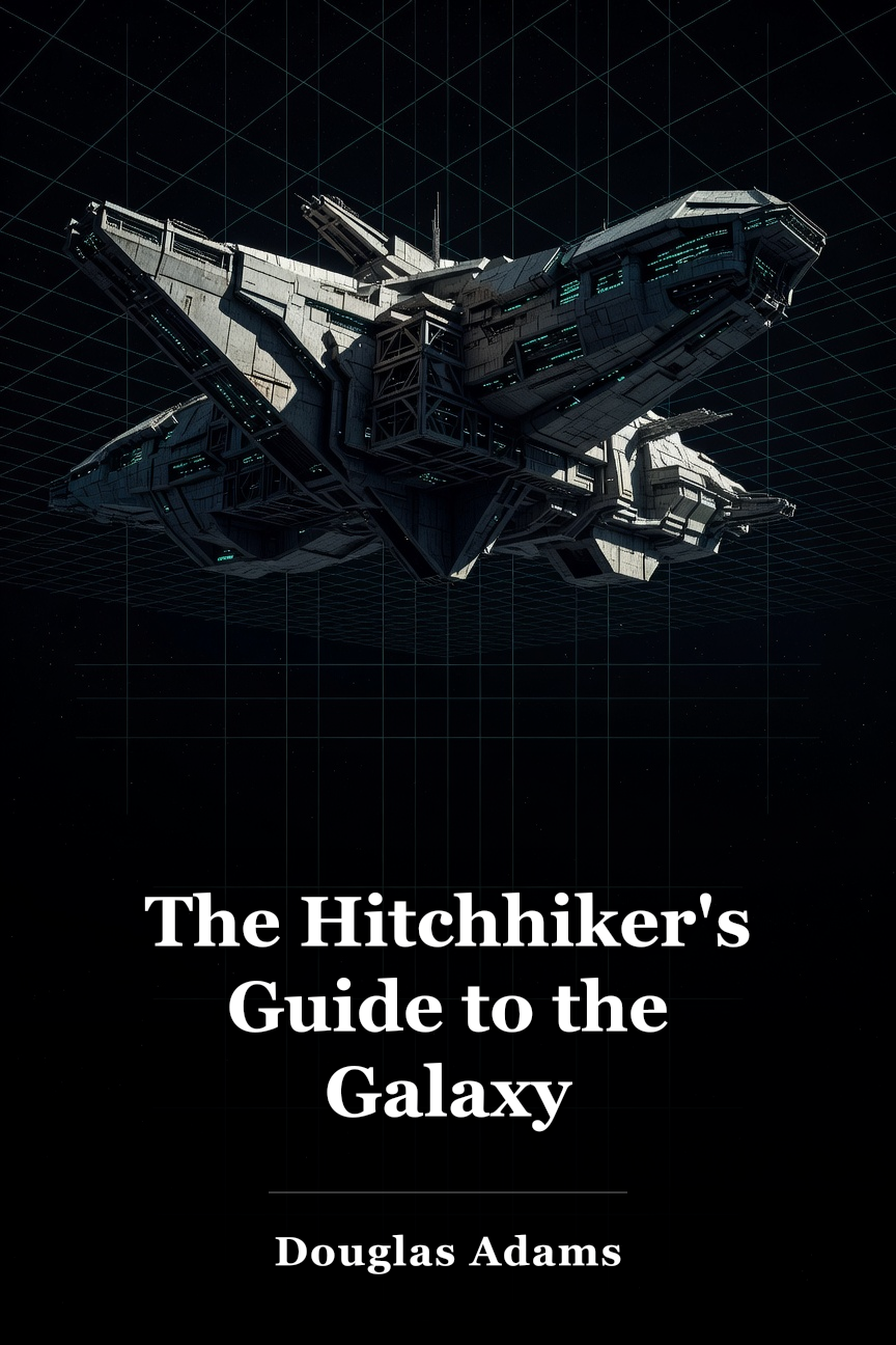 The Hitchhiker's Guide to the Galaxy book cover
