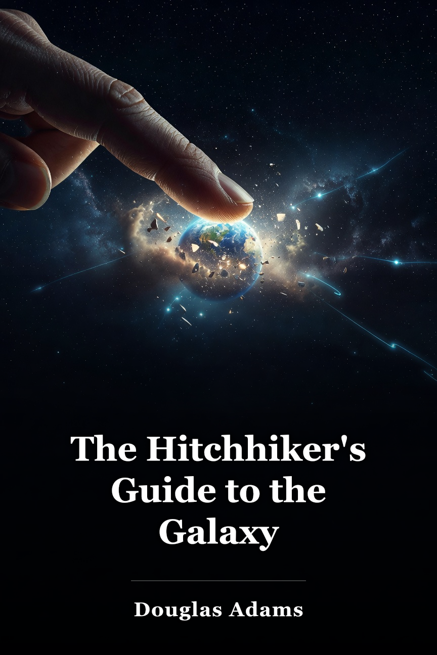 The Hitchhiker's Guide to the Galaxy book cover