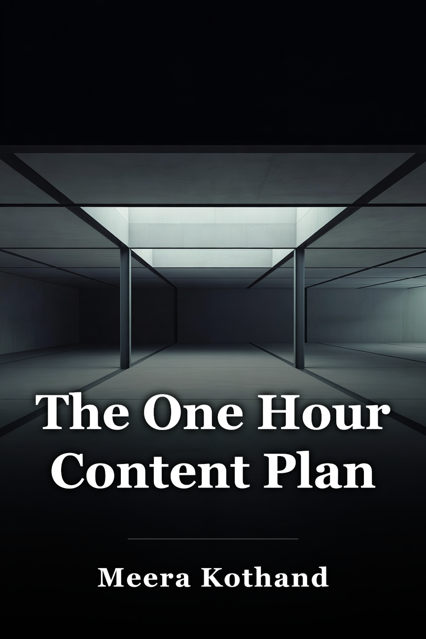 The One Hour Content Plan book cover