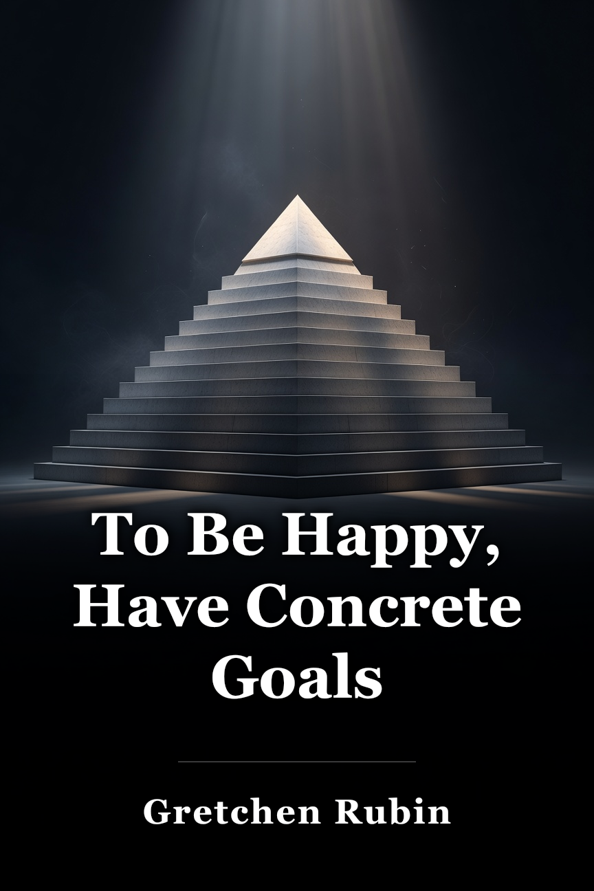 To Be Happy, Have Concrete Goals book cover