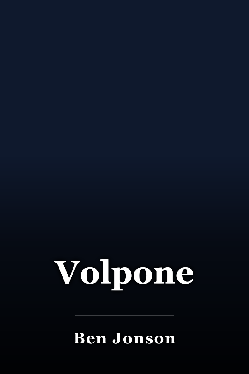 Volpone book cover